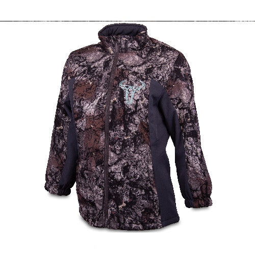 Wildebees WLA128 Ladies Teddy Bonded Softshell Jacket - Bark/Charcoal