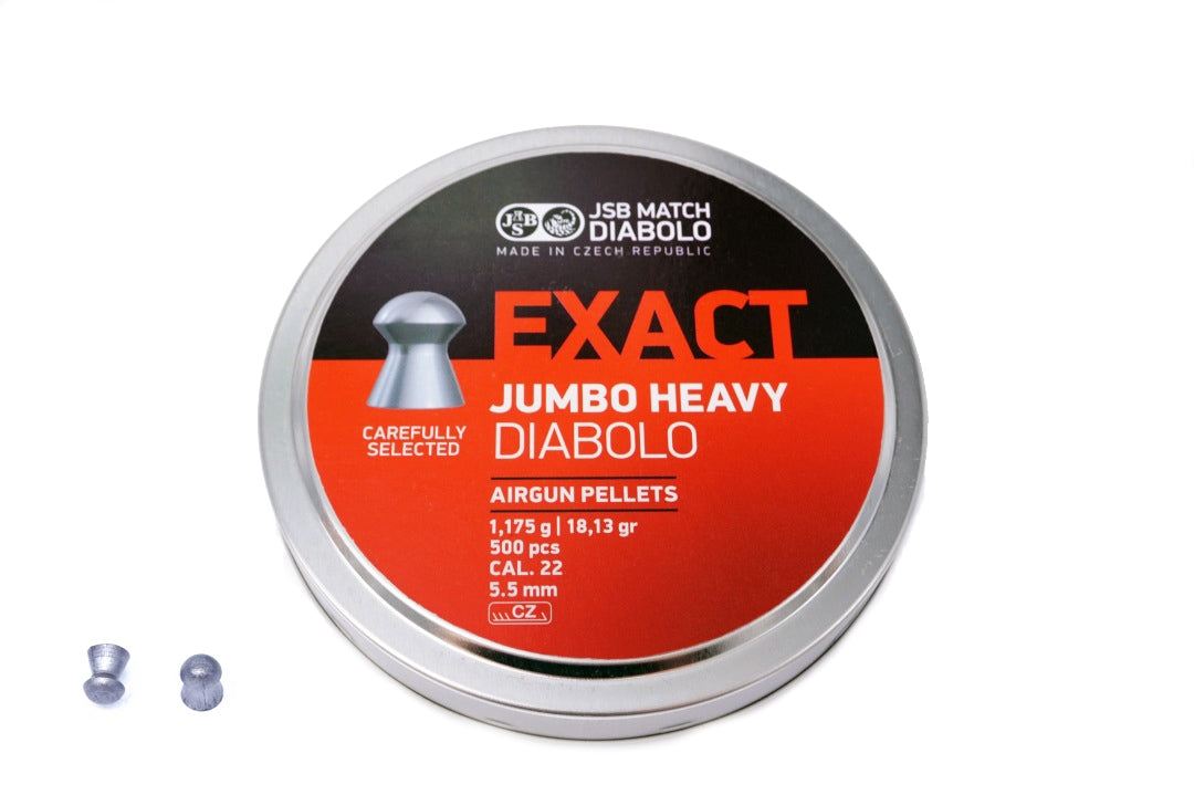 JSB Diabolo Exact Jumbo Heavy 5.52mm 18.13Gr 500pc